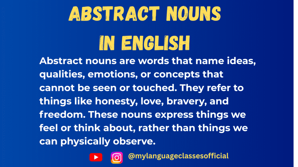 Abstract Nouns in English: Grammar Rules, Usage & Examples | My ...