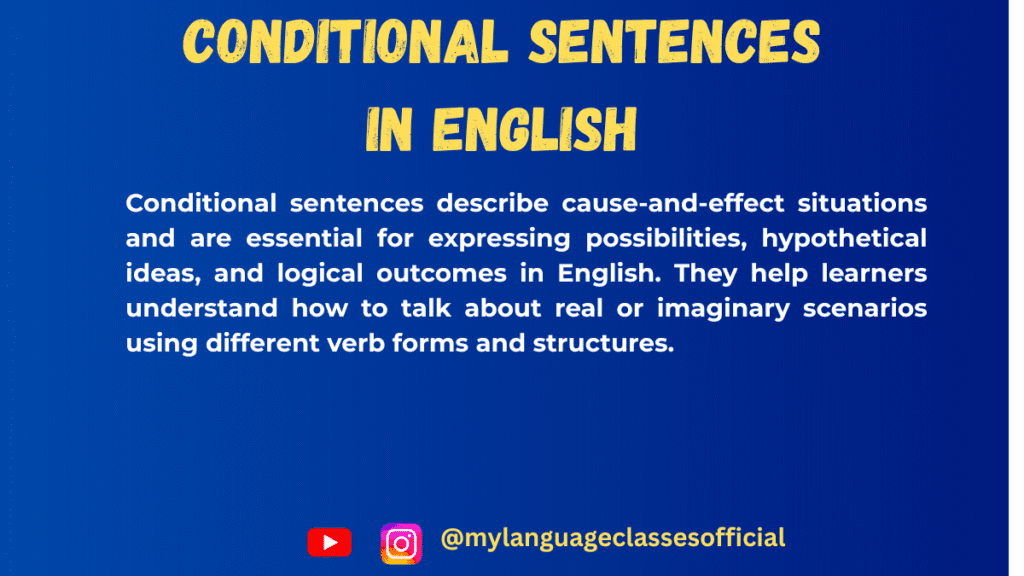 Conditional Sentences in English: Grammar Rules, Usage & Examples | My ...