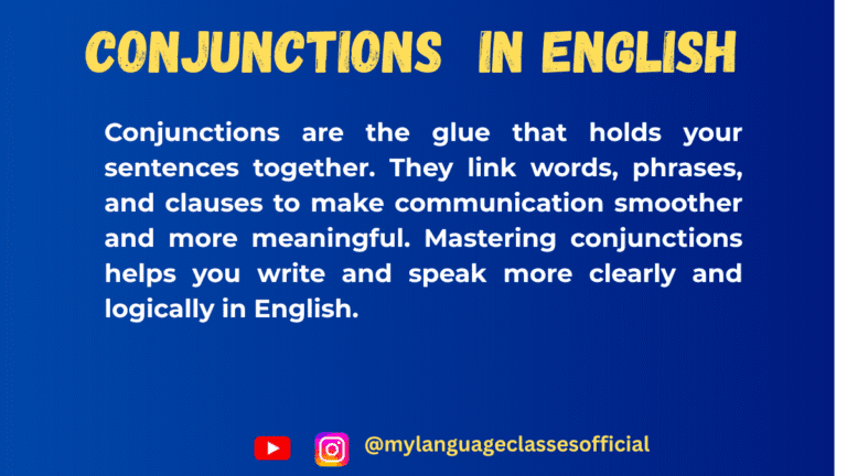 Conjunctions in English: Grammar Rules, Usage & Examples | My Language ...