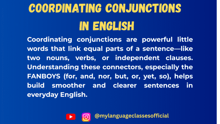 Coordinating Conjunctions in English: Grammar Rules, Usage & Examples ...