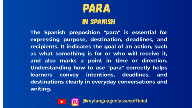Everything You Need to Know About PARA in Spanish | My Language Classes