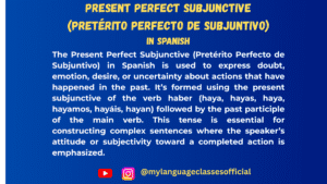 Present Perfect Subjunctive in Spanish