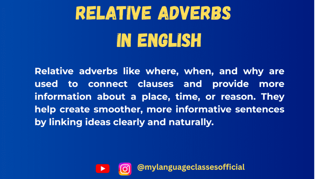 Relative Adverbs in English: Grammar Rules, Usage & Examples | My ...