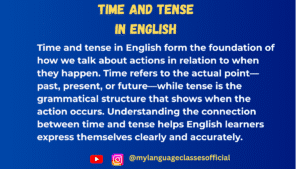 Time and Tense in English: Grammar Rules, Usage & Examples | My ...