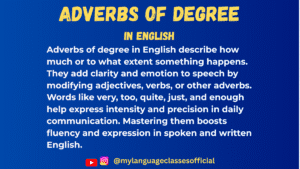 Adverbs of Degree in English: Grammar Rules, Usage & Examples | My ...