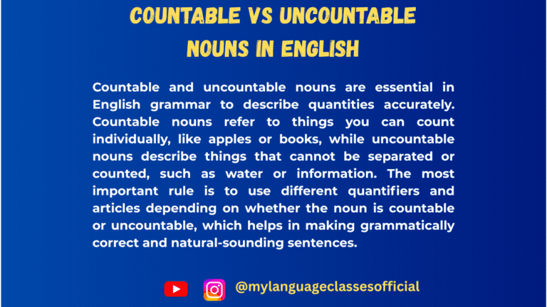 Countable vs Uncountable Nouns in English: Grammar Rules, Usage ...