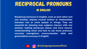 Reciprocal Pronouns in English: Grammar Rules, Usage & Examples | My ...