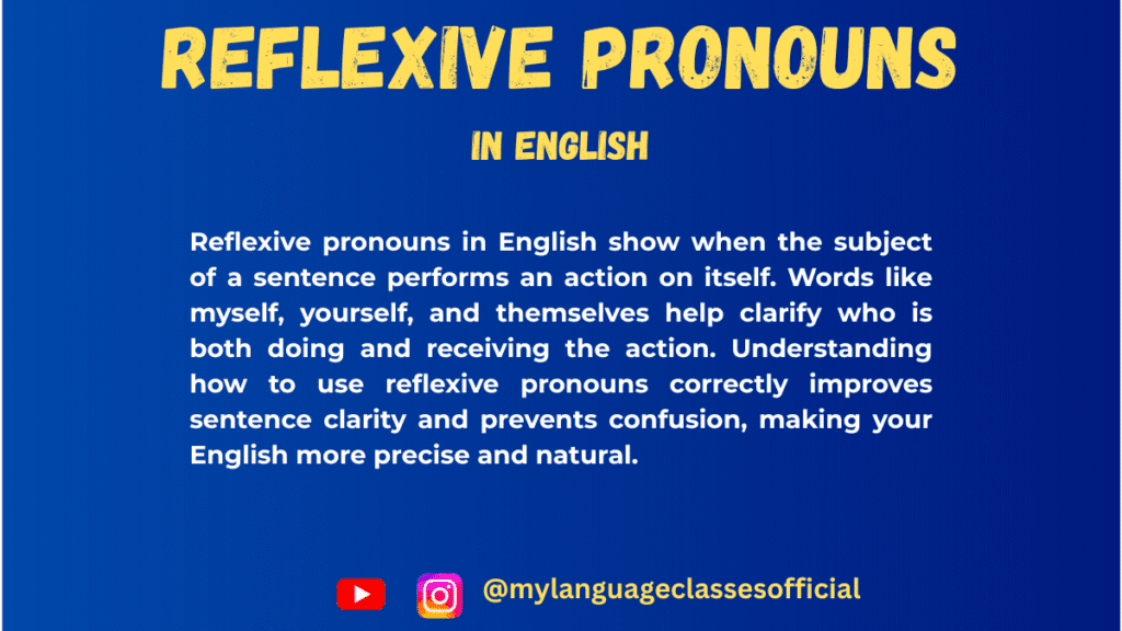 Reflexive Pronouns in English: Grammar Rules, Usage & Examples | My ...