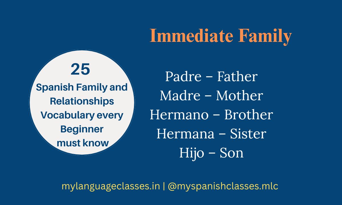 25 Spanish Family and Relationships Vocabulary for Beginners | My ...