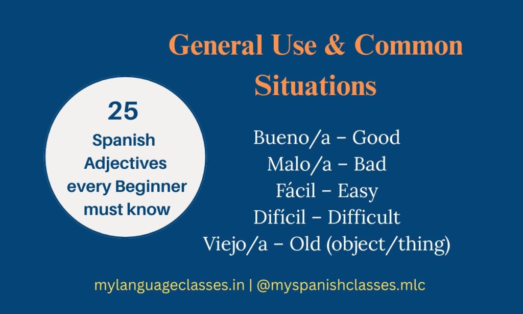 25 Spanish Adjectives Every Beginner Must Know | My Language Classes
