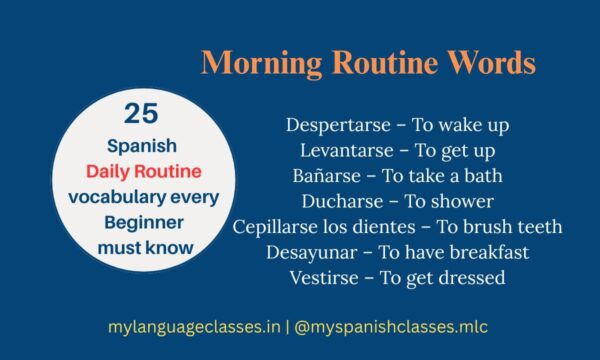 25 Spanish Daily Routine Vocabulary for Beginners | My Language Classes