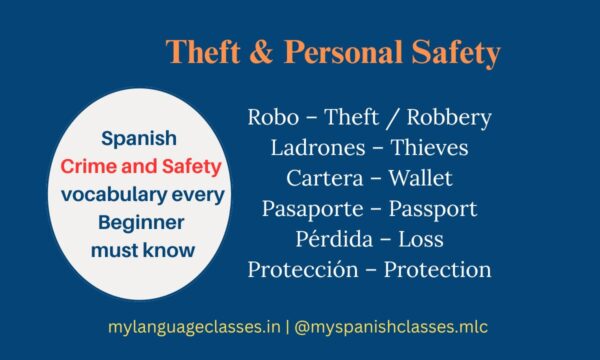 Spanish Crime and Safety Vocabulary for Beginners | My Language Classes