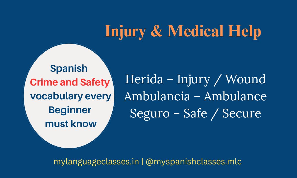 Spanish Crime and Safety Vocabulary for Beginners | My Language Classes