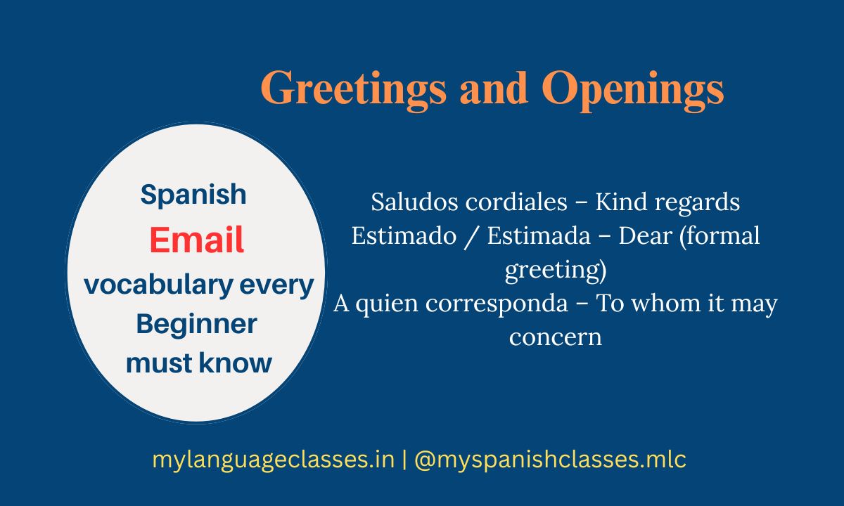 Spanish Email Vocabulary for Beginners | My Language Classes