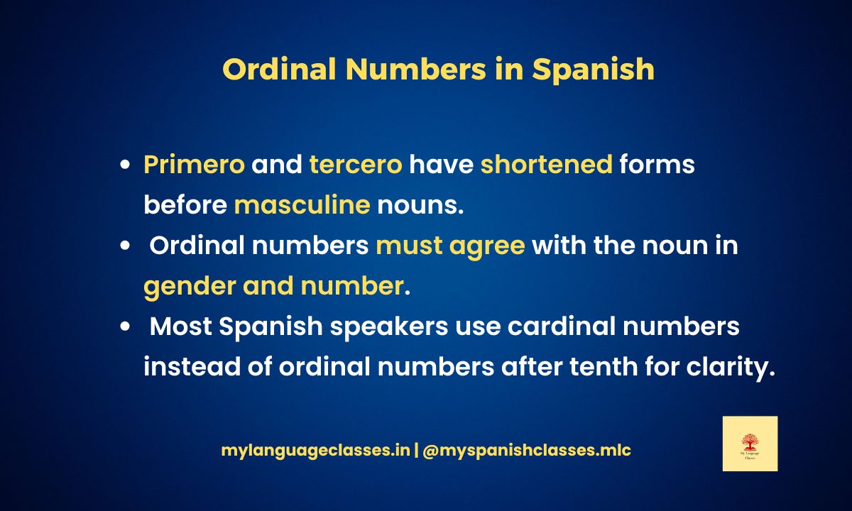 Ordinal Numbers in Spanish: Complete Beginner Guide | My Language Classes