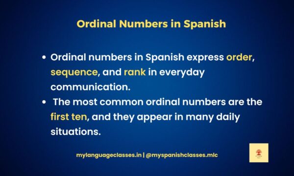 Ordinal Numbers in Spanish: Complete Beginner Guide | My Language Classes