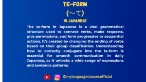 Mastering the Te-Form in Japanese | My Language Classes